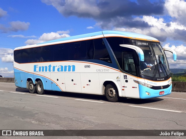 Emtram 4990 em Lorena por João Felipe - ID:12561217 - Ônibus Brasil