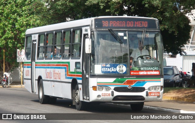 Auto Ônibus Santa Maria Transporte e Turismo 02038 em Natal por Leandro ...