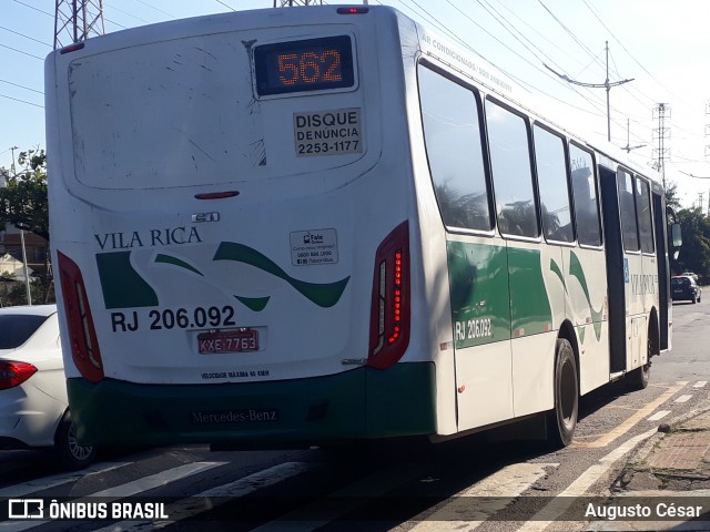 Viação Vila Rica RJ 206.092 em Nova Iguaçu por Augusto César - ID ...